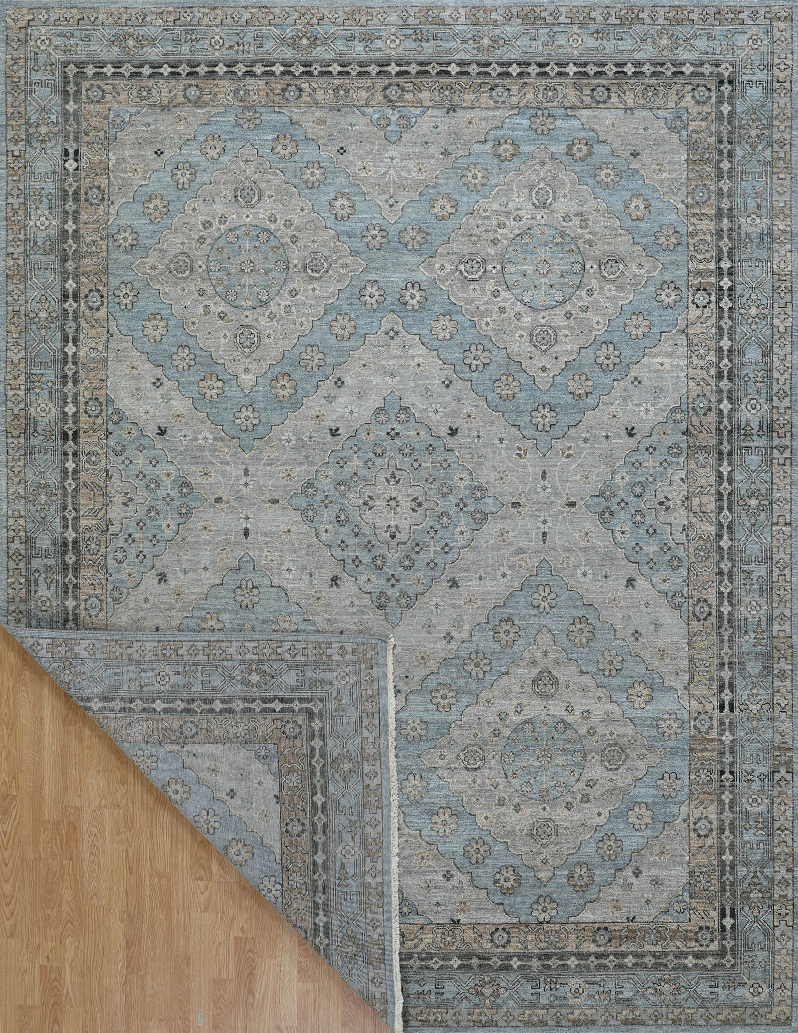 Mafi Signature | Legacy | LEG-104: Beige/Aqua